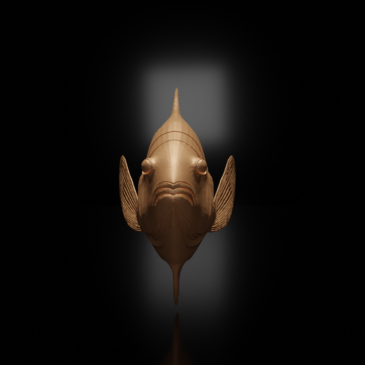 3D Printable crown fish by Tayyab