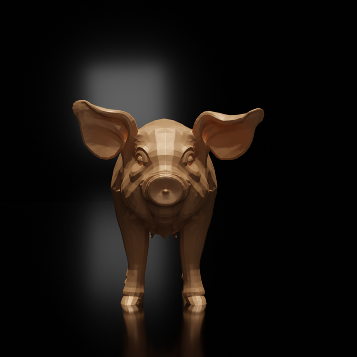 3D Printable Pig by Tayyab