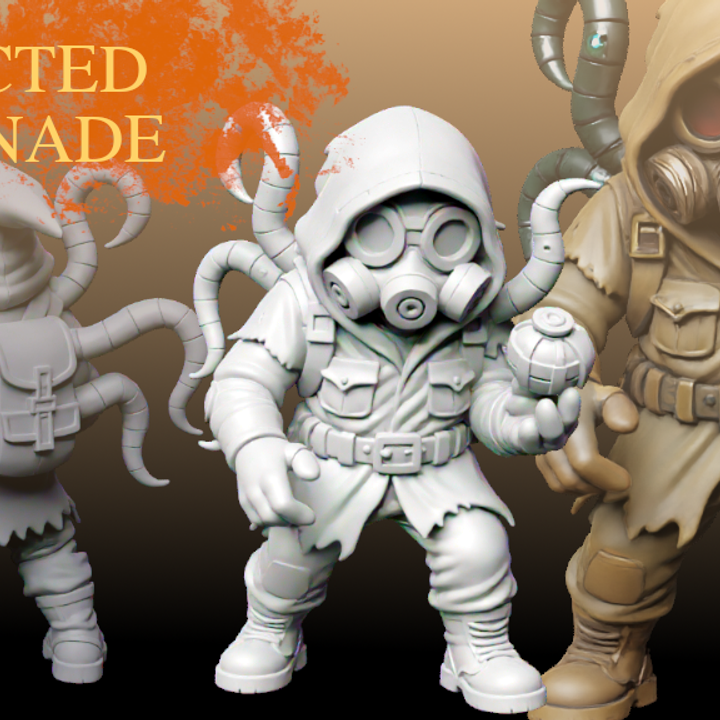 3D Printable ALIEN CORRUPTION: SOLDIERS OF THE VIRAL APOCALYPSE by Mini ...