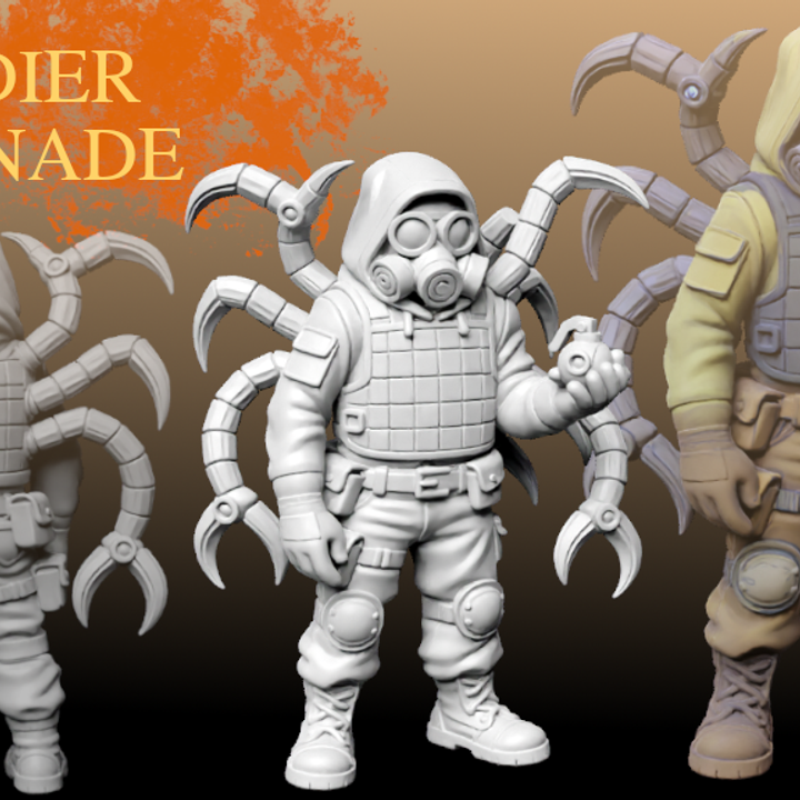 3D Printable ALIEN CORRUPTION: SOLDIERS OF THE VIRAL APOCALYPSE by Mini ...