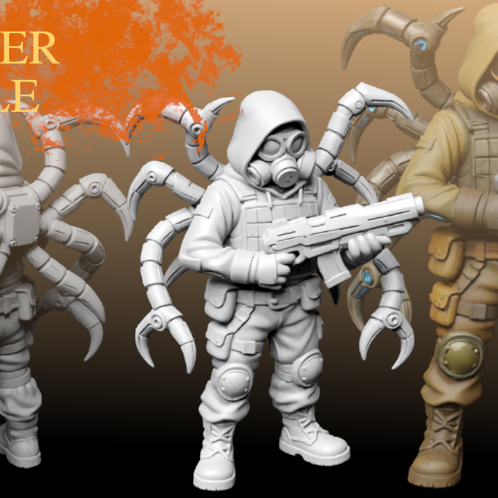 3D Printable ALIEN CORRUPTION: SOLDIERS OF THE VIRAL APOCALYPSE by Mini ...