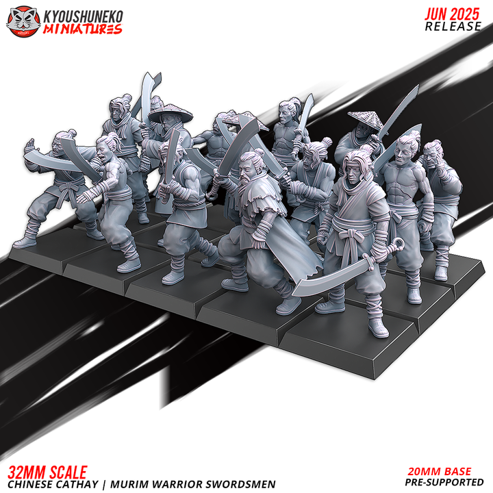 3D Printable Murim Warrior Swordsmen | Chinese Cathay by Kyoushuneko ...