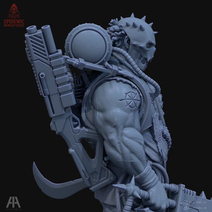 3D Printable Butcher by Epidemic Miniatures