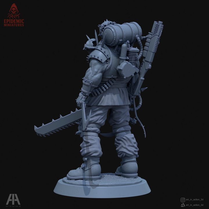 3D Printable Butcher by Epidemic Miniatures