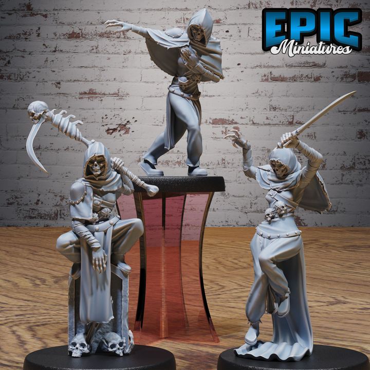 3D Printable Death Assassin Set / Undead Beast / Evil Spirit Creature ...