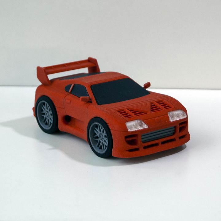 3D Printable Toyota Supra MK4 in Cartoon Style by Petr