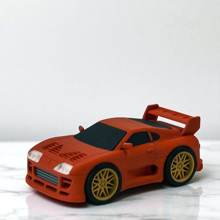3D Printable Toyota Supra MK4 in Cartoon Style by Petr