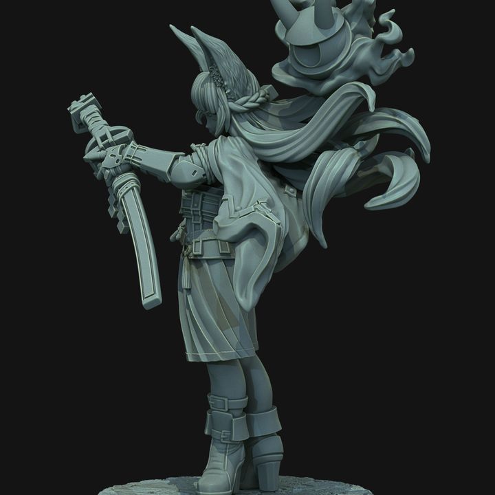 3D Printable Miyabi Miniature 32 mm - Zenless Zone Zero by Epidemic ...