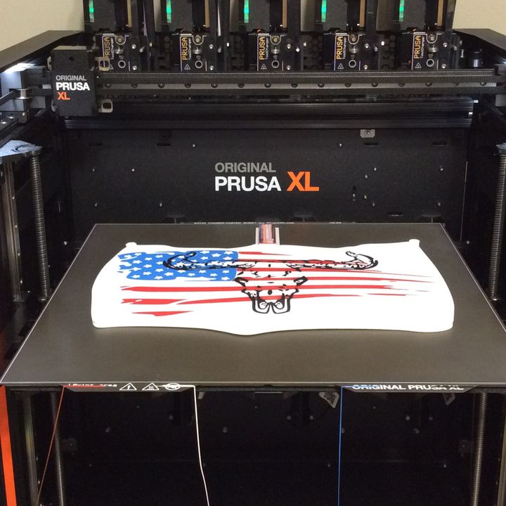 3D Printable Bison Flag by Star Labs 3D, LLC