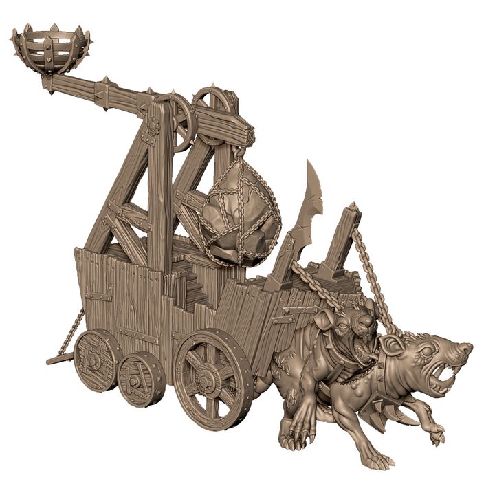 3D Printable Rat monster war wagon by Willy Kao
