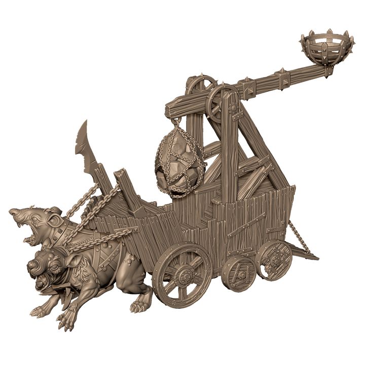 3D Printable Rat monster war wagon by Willy Kao