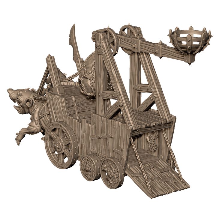 3D Printable Rat monster war wagon by Willy Kao
