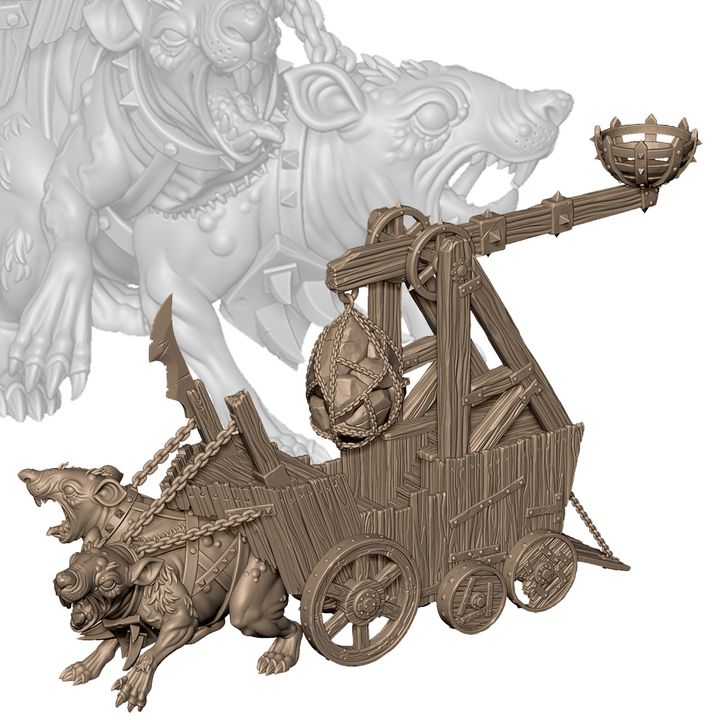3D Printable Rat monster war wagon by Willy Kao