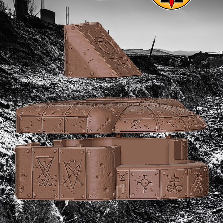 3D Printable Trench Bundle 4 by Skirmish Tabletop Terrain