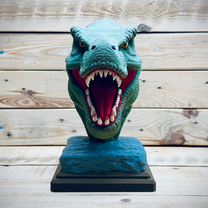 3D Printable T-Rex Bust by ENIQUE3D