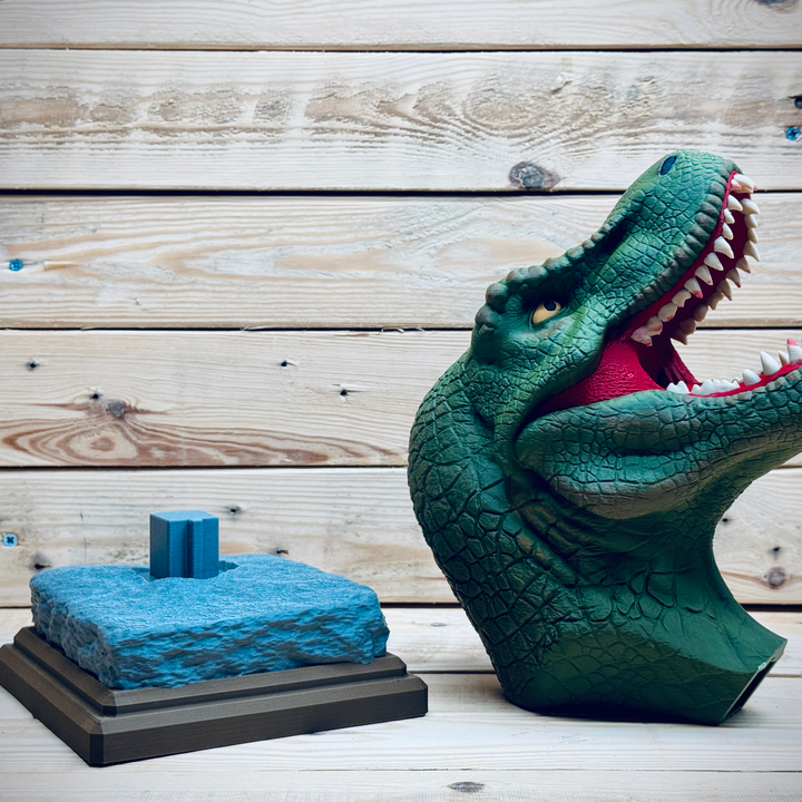 3D Printable T-Rex Bust by ENIQUE3D