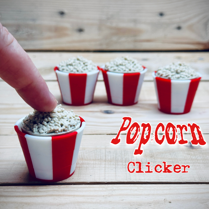 3D Printable Popcorn Clicker by ENIQUE3D