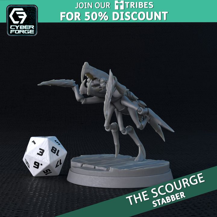 3D Printable The Scourge - Stabber - Additional Miniature by Titan ...