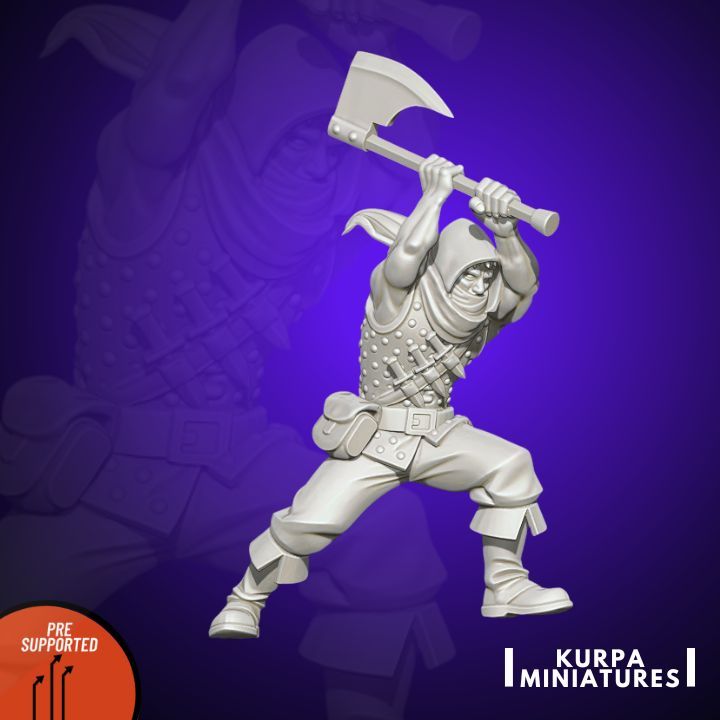 3D Printable Bandits by Kurpa Miniatures