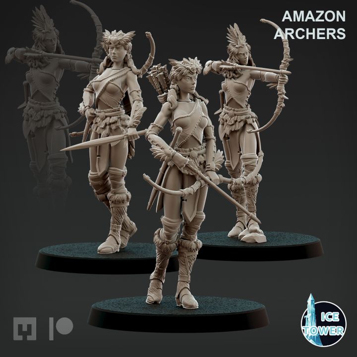 3D Printable Amazon Archer by Ice Tower