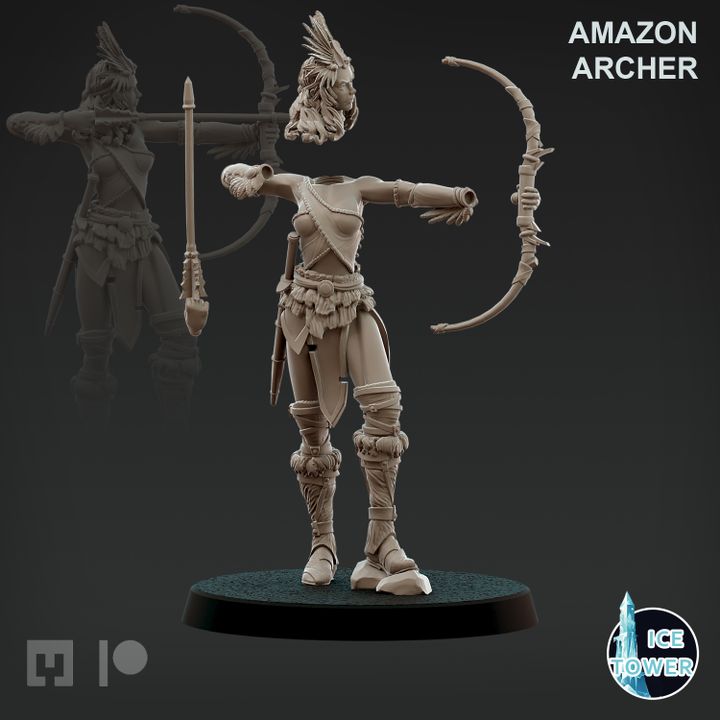 3D Printable Amazon Archer by Ice Tower