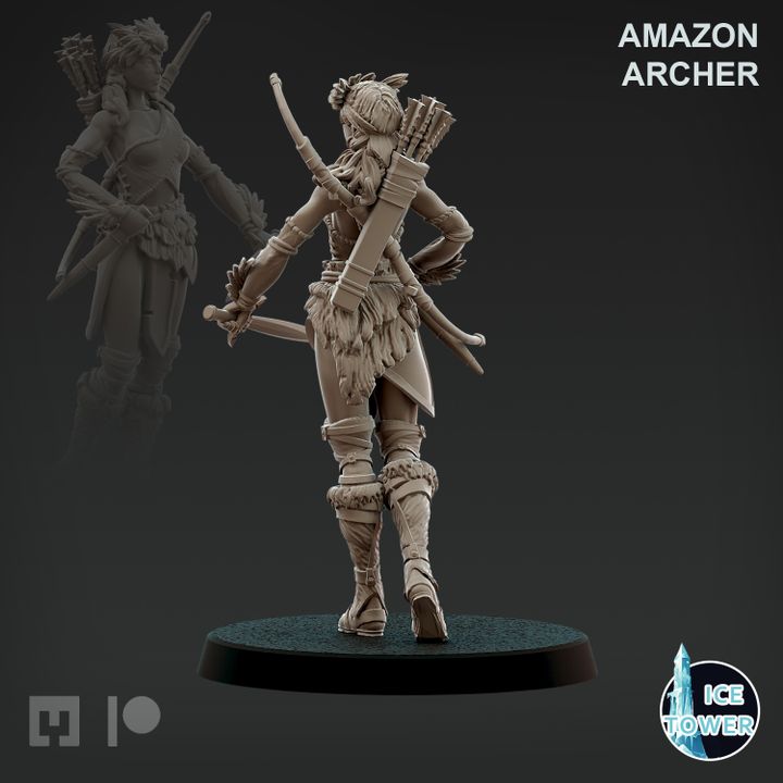 3D Printable Amazon Archer by Ice Tower