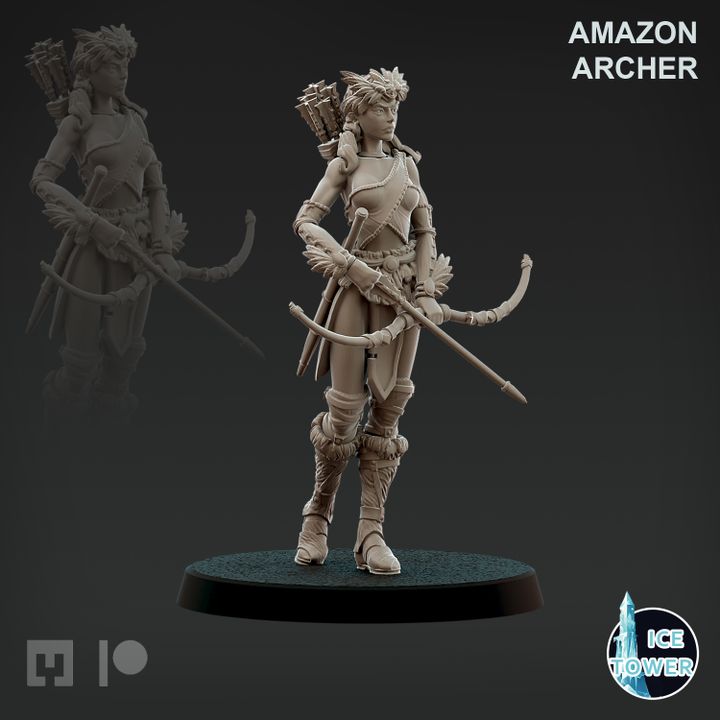 3D Printable Amazon Archer by Ice Tower