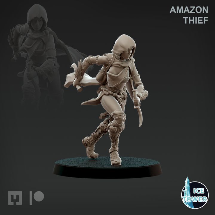 3D Printable Amazon Thief by Ice Tower