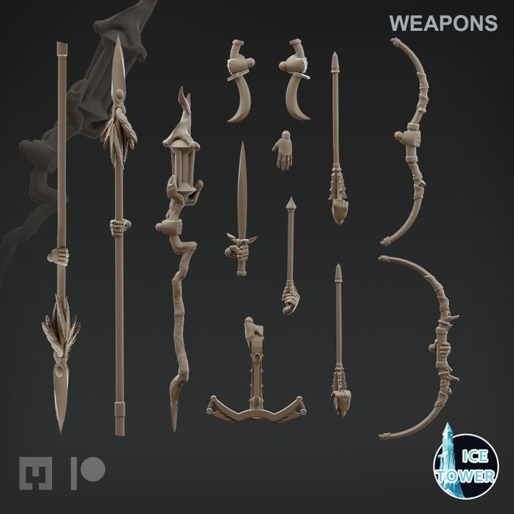 3D Printable Amazon - Weapons 1 by Ice Tower