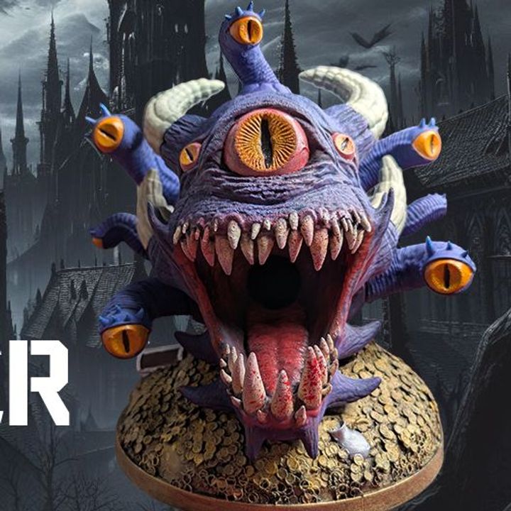 3D Printable BEHOLDER DICE TOWER by DRAGONSCAVE