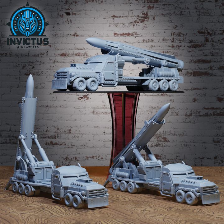 3D Printable Missile Truck / Motor Vehicle / Transport Construct / War ...