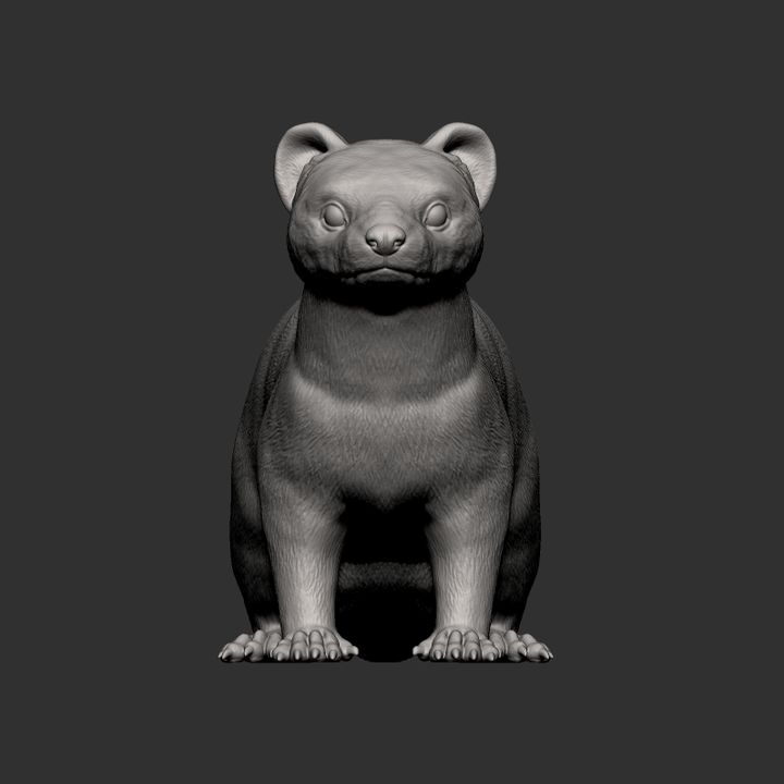 3D Printable ferret by Alexander3dart