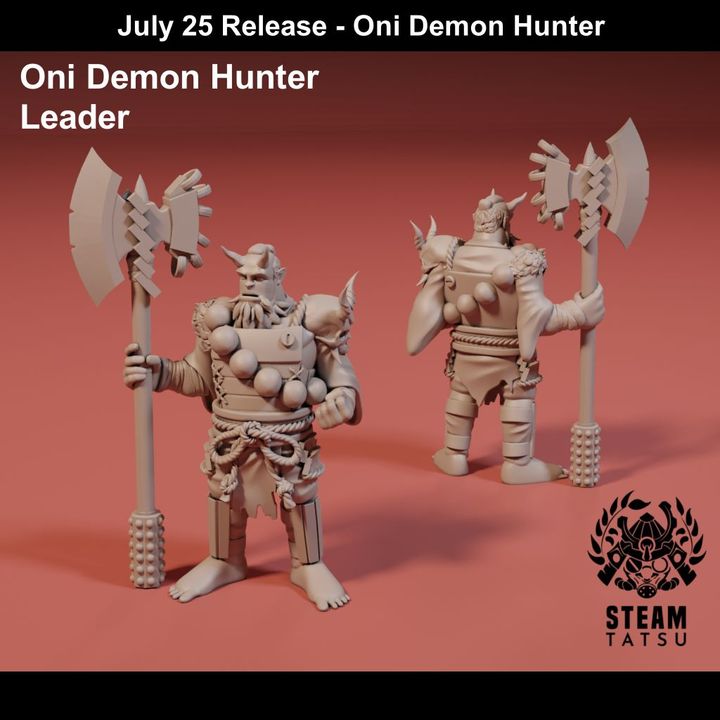 3D Printable Oni Demon Hunter - Leader by Steam Tatsu