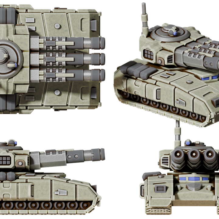 3D Printable Periphery Tough: Triple Terror Tank by tinnut