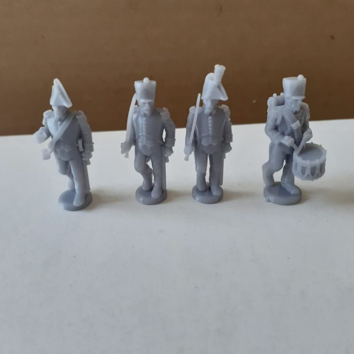 3D Printable 28mm Napoleonic French Line command Infantry campaign ...