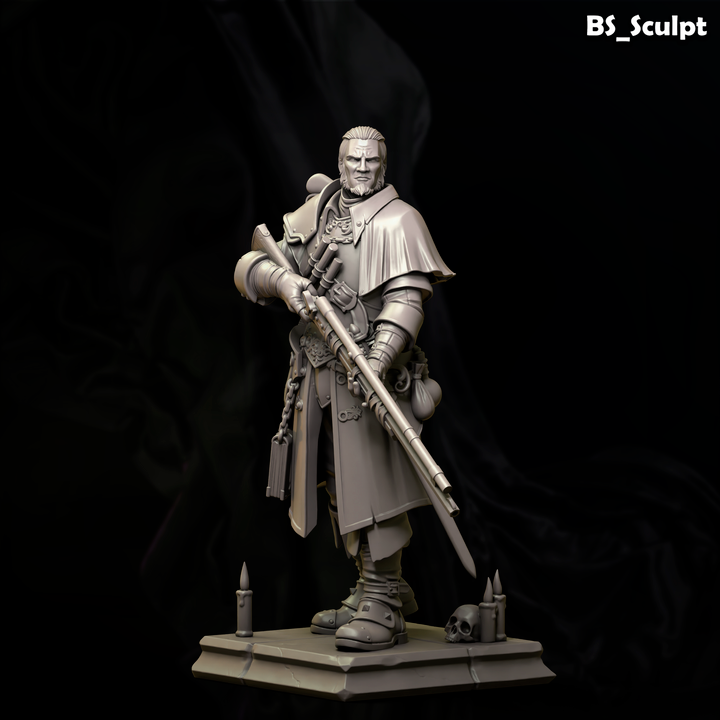 3D Printable The Witch Hunter 75 mm by BS-Sculpt Bulat