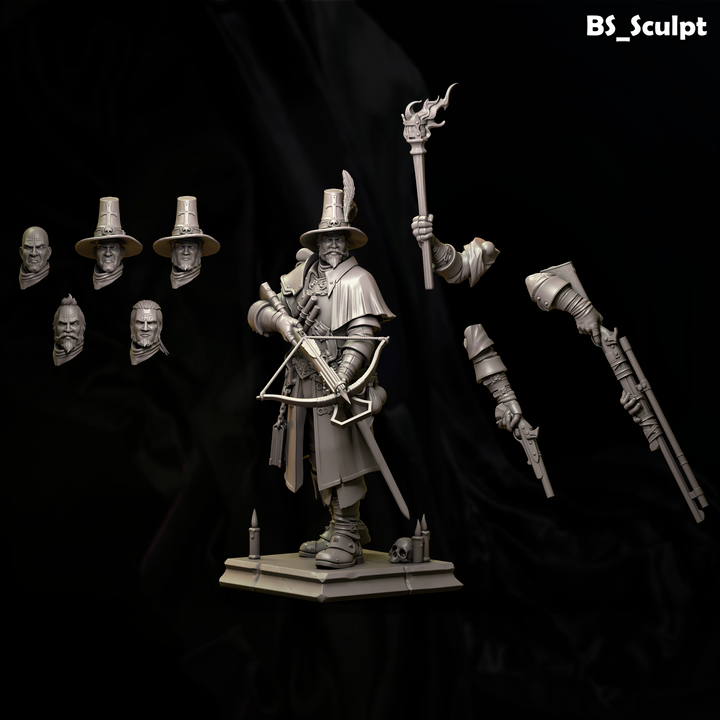 3D Printable The Witch Hunter 75 mm by BS-Sculpt Bulat