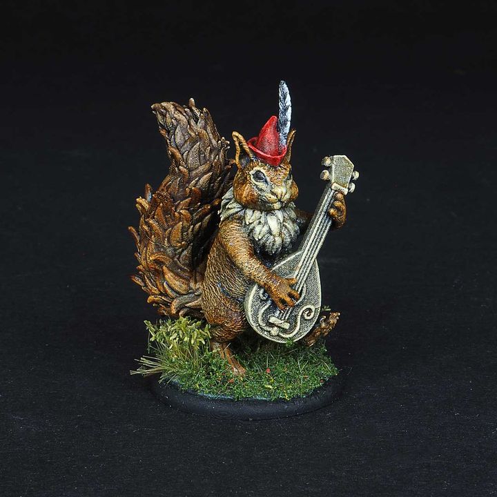 3D Printable Bard squirrel by La Louve 3D