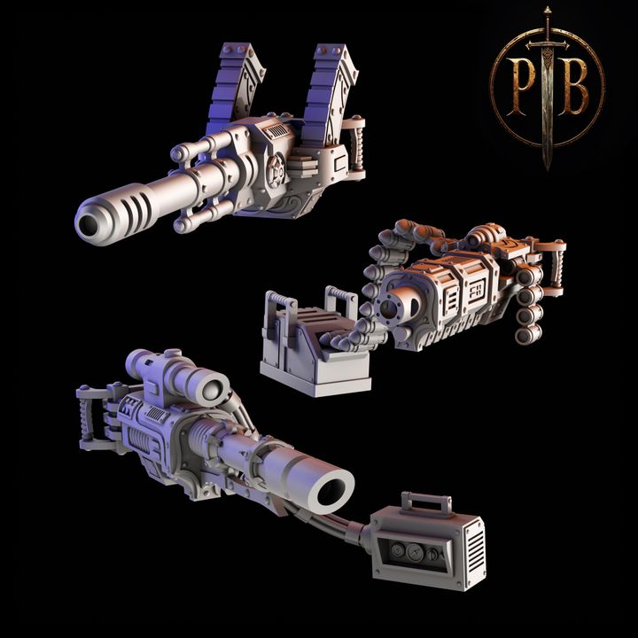 3D Printable Firstborn Guard - Heavy Weapon support (part 1) by ParaBeIIum