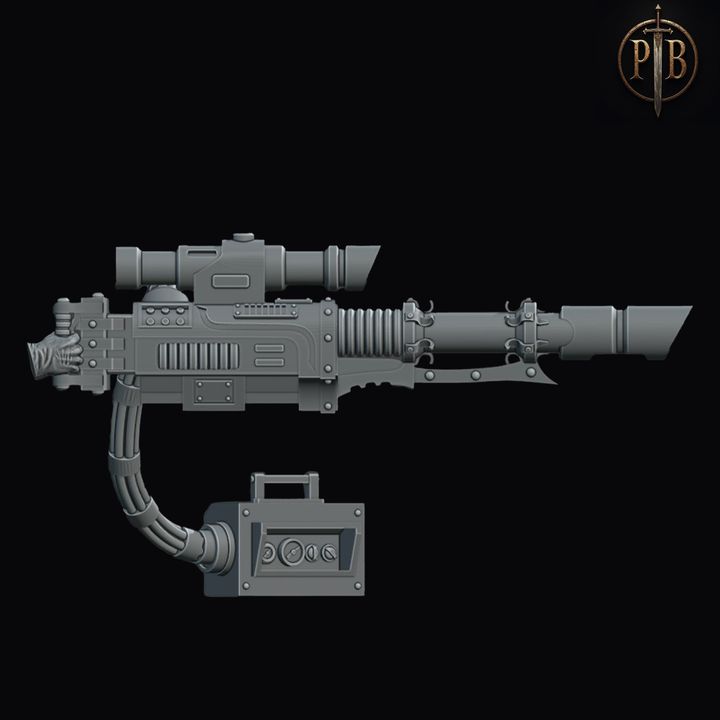 3D Printable Firstborn Guard - Heavy Weapon support (part 1) by ParaBeIIum