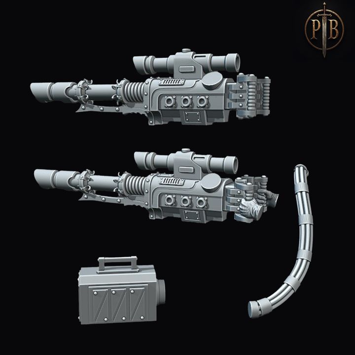 3D Printable Firstborn Guard - Heavy Weapon support (part 1) by ParaBeIIum