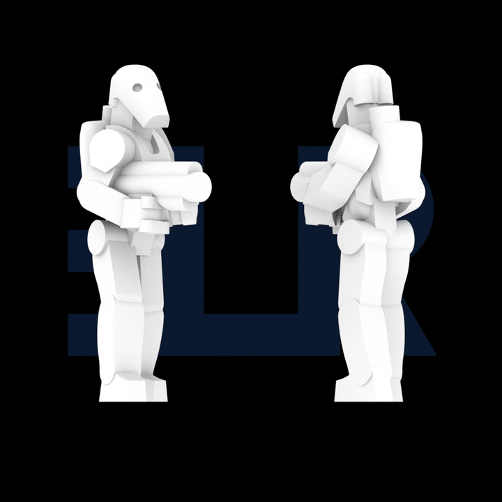 3D Printable B1 Battle Droids (6mm) by ELR Minis