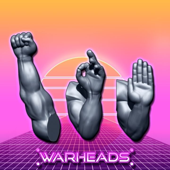 3D Printable Muscular Gesticulating Arms! Flex and Show them! (18 arms ...