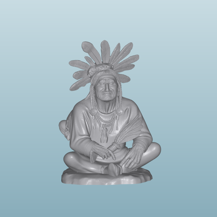 3D Printable INDIAN W2 Native American Figures by Andrei Mostovoi