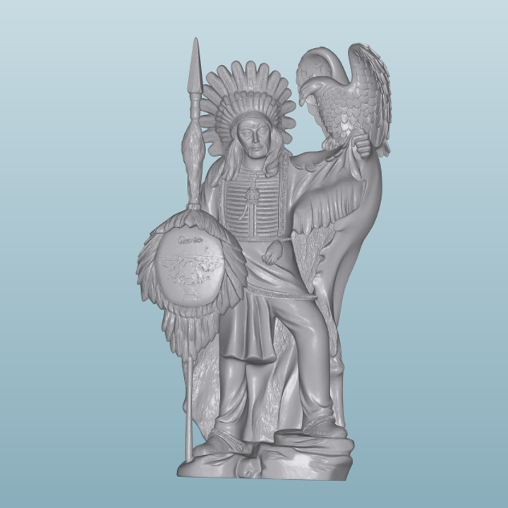 3D Printable INDIAN W24 Native American Figures by Andrei Mostovoi