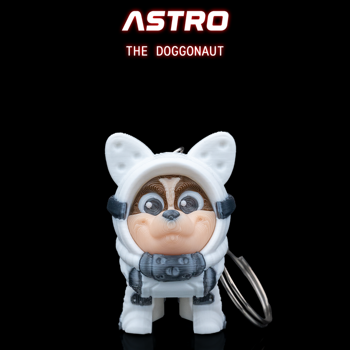 3D Printable Astro, the Doggonaut by Stlflix