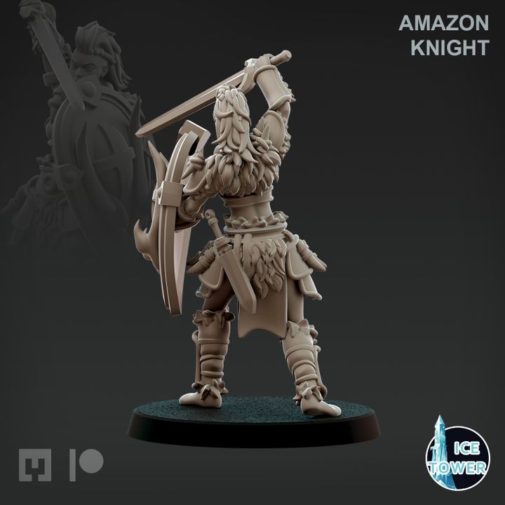 3D Printable Amazon Knight by Ice Tower