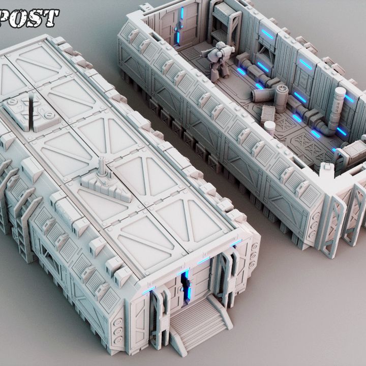 3D Printable Outpost Ymir - Scifi Modular Outpost by Project Mobius