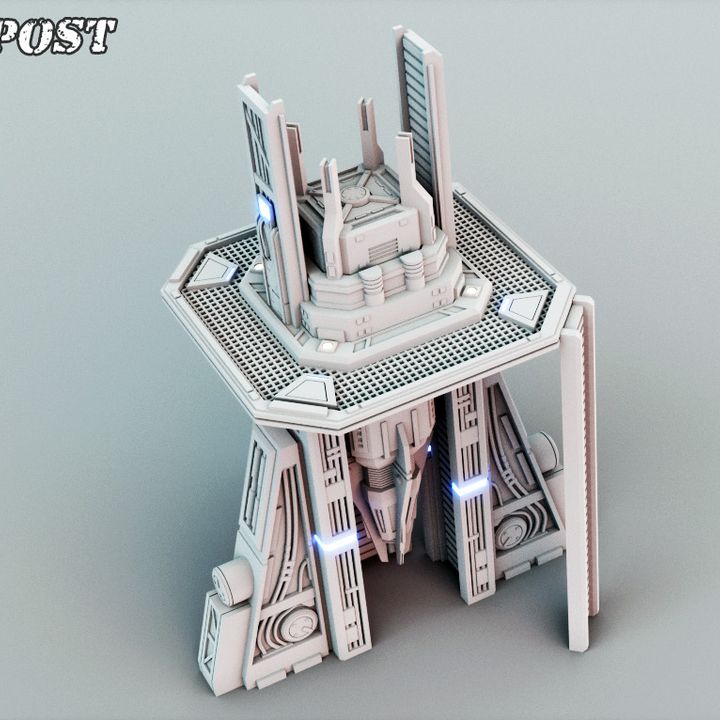 3D Printable Outpost Ymir - Scifi Modular Outpost by Project Mobius