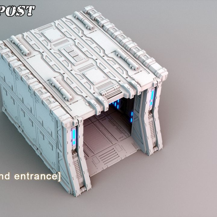 3D Printable Outpost Ymir - Scifi Modular Outpost by Project Mobius